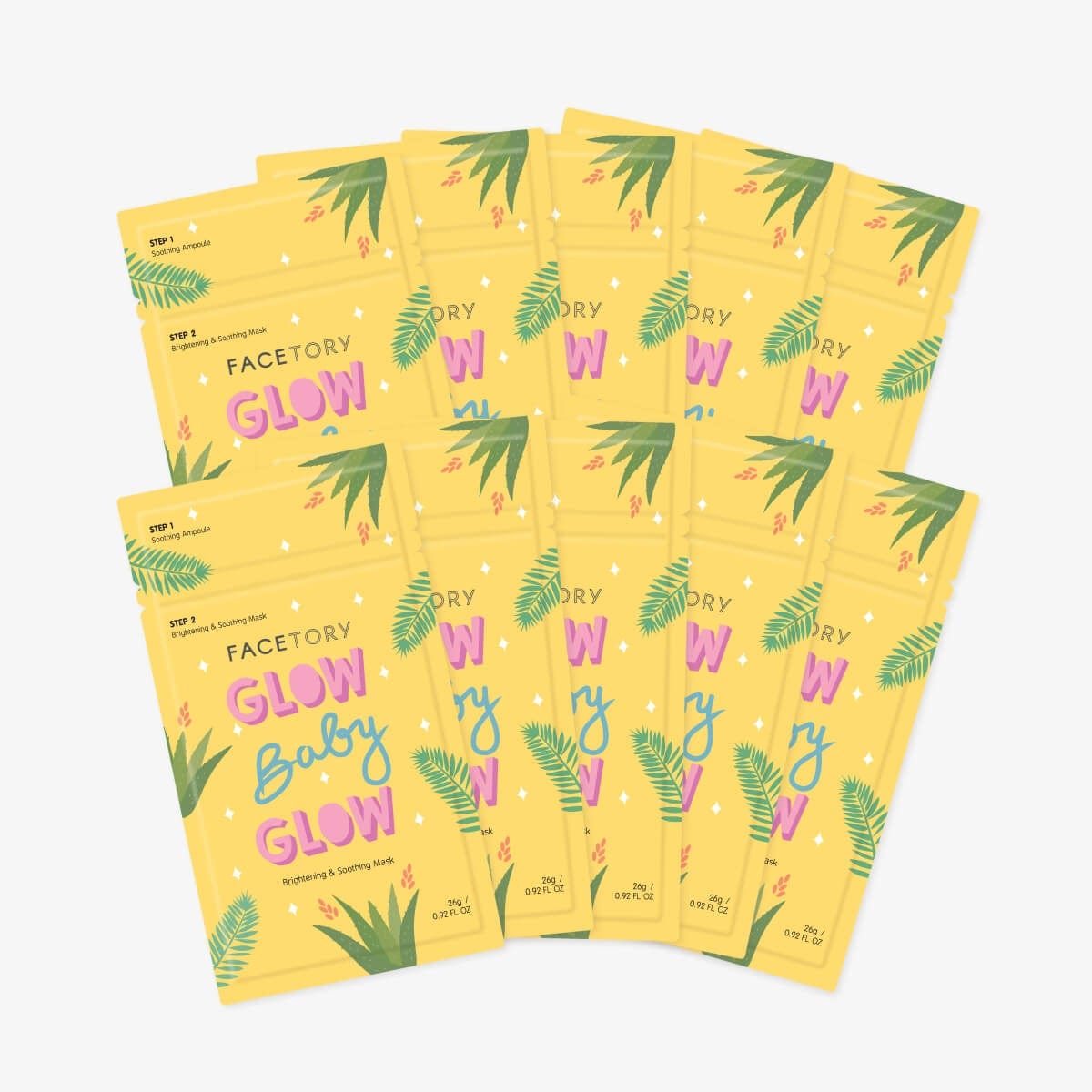 Glow Baby Glow 2-Step Sheet Mask - Brightening & Soothing